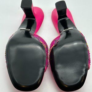 Gucci | Shoes | Gucci Gg Monogram Demi Rhinestone Crystal Mesh Mules ...